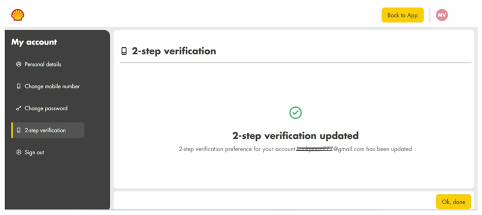 How to enable 2-Factor Authentication login method for Shell Fleet Hub