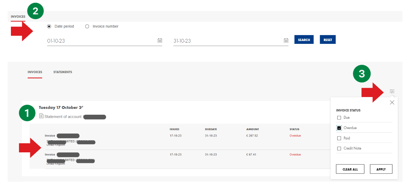 How to download an invoice?