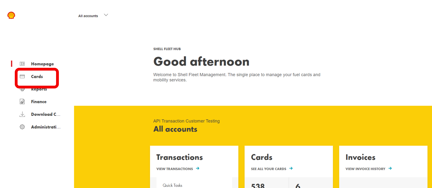 Shell Card PIN Guide