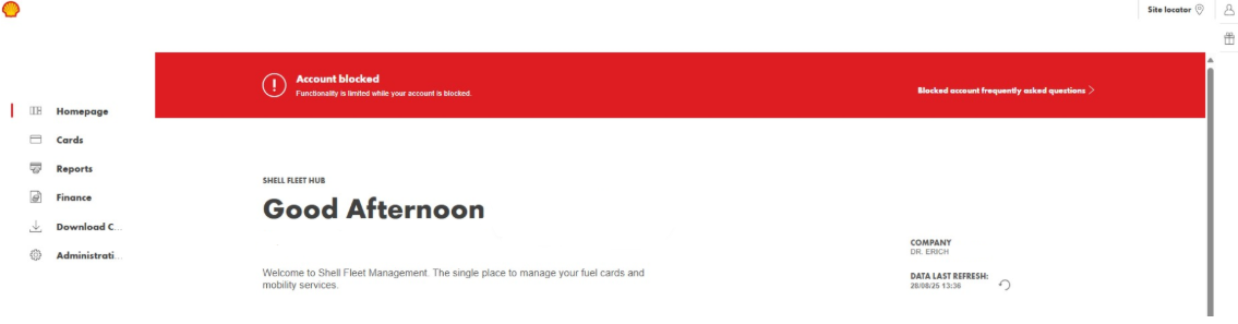 Why is my account being Blocked?